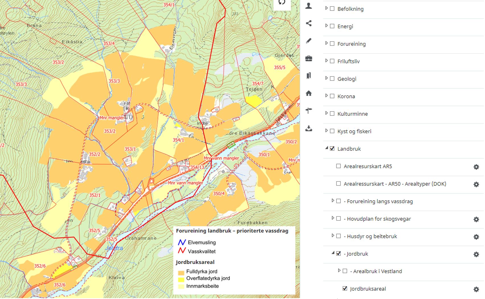 Tilskot til kantsone i eng (gjeld kantsoner utan gjødsling og ...